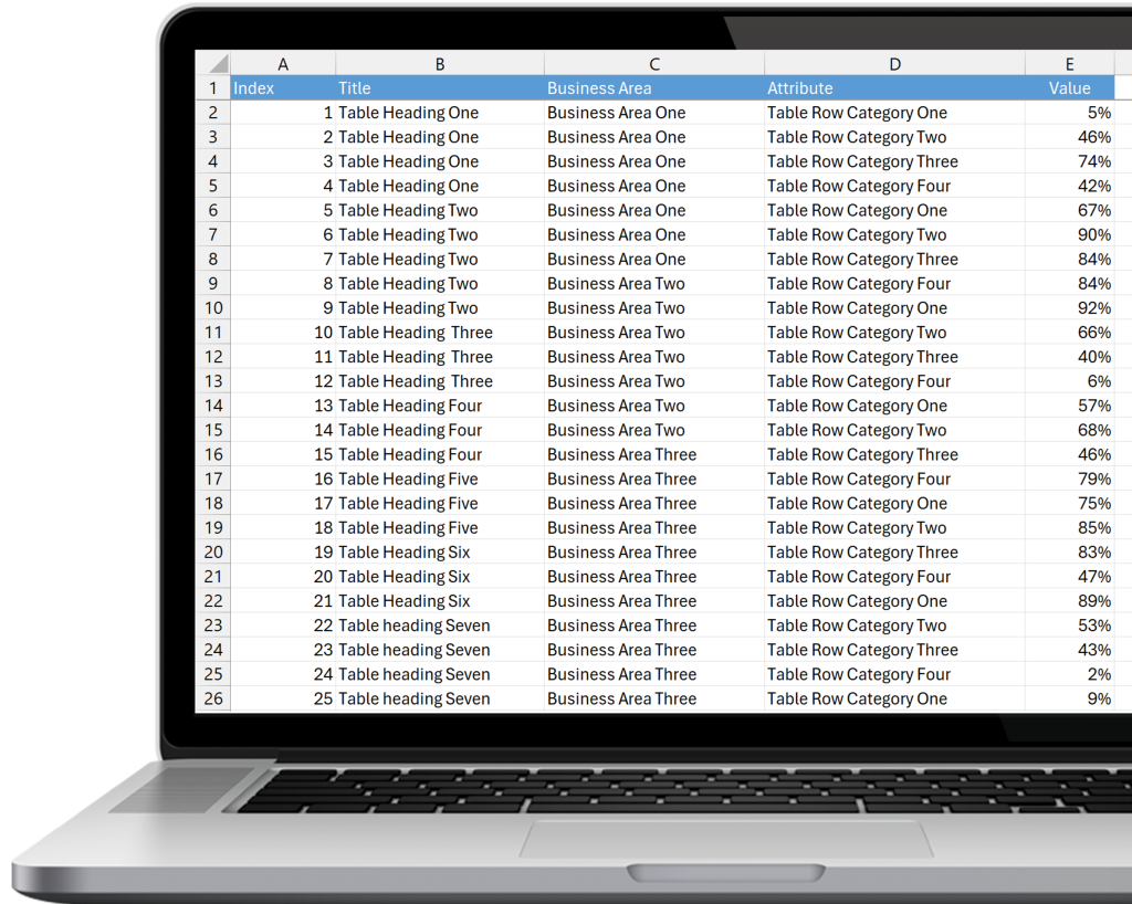 Extracting Data from PowerPoint Tables - de Havilands
